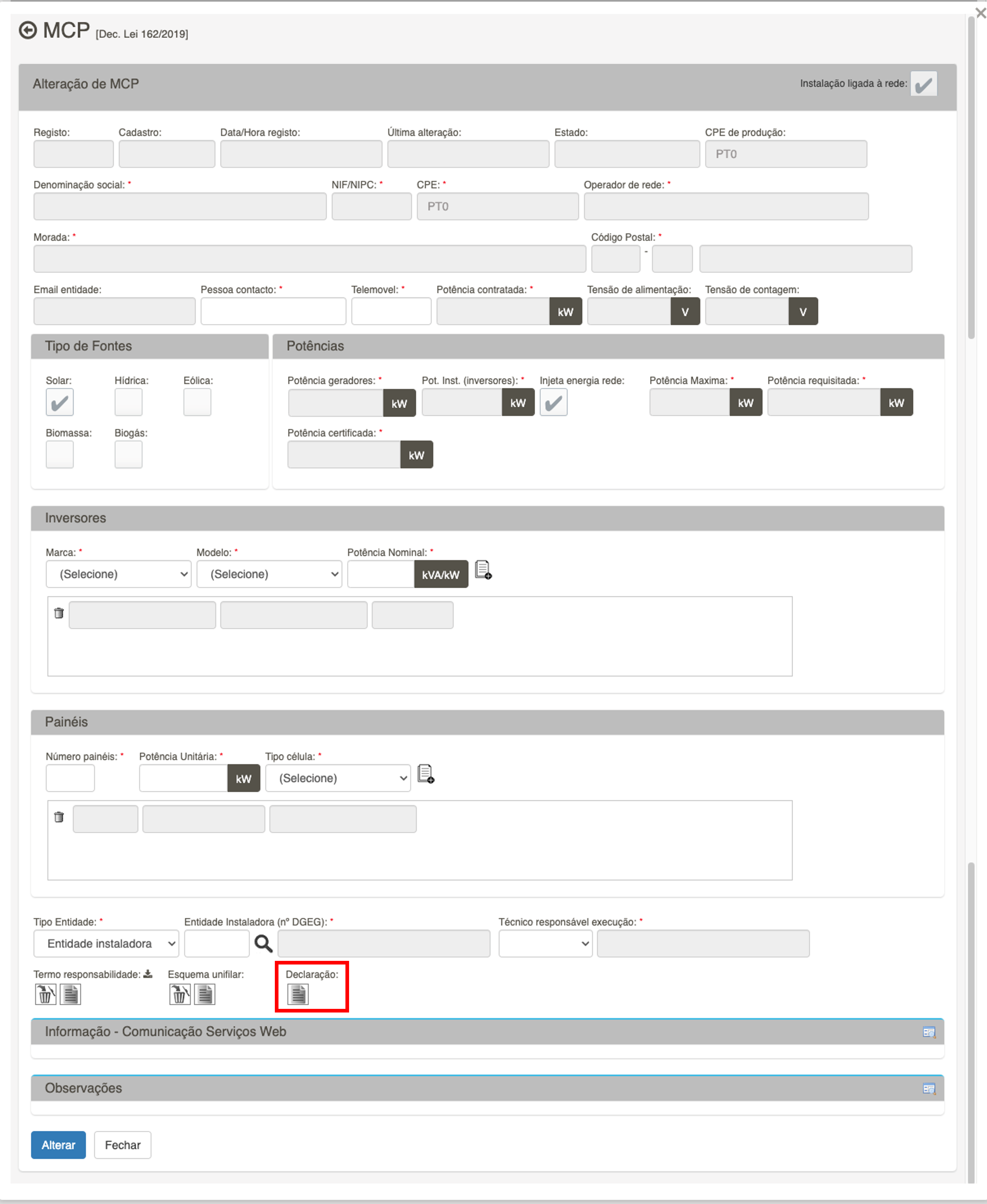 Venda de Excedente MEO Energia